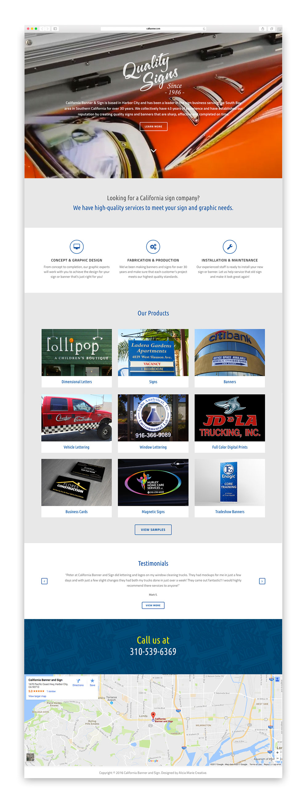 California Banner & Sign - Alicia Marie Creative